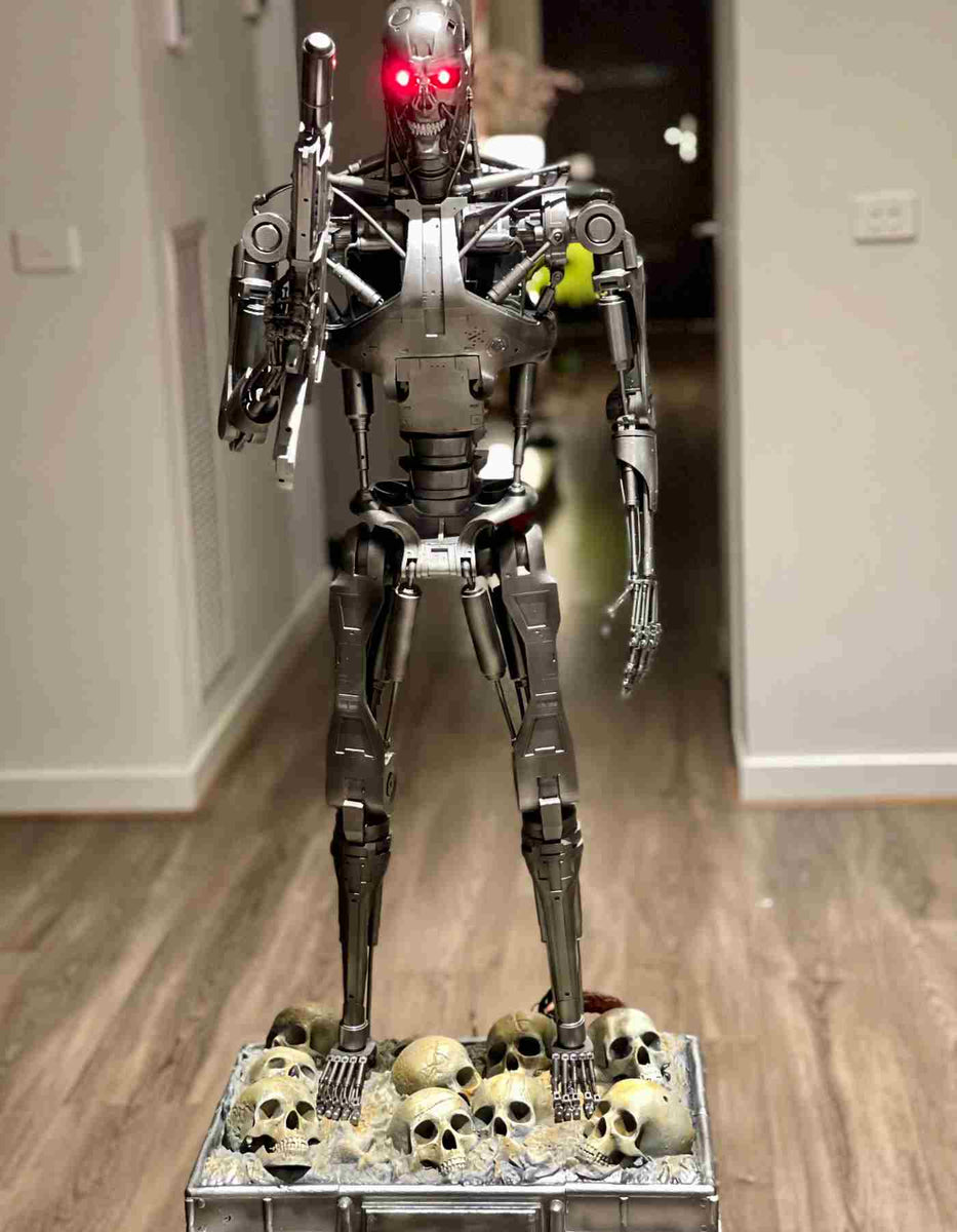 Terminator figurine 3D printed, Life size, Terminator Genisys Endoskel ...