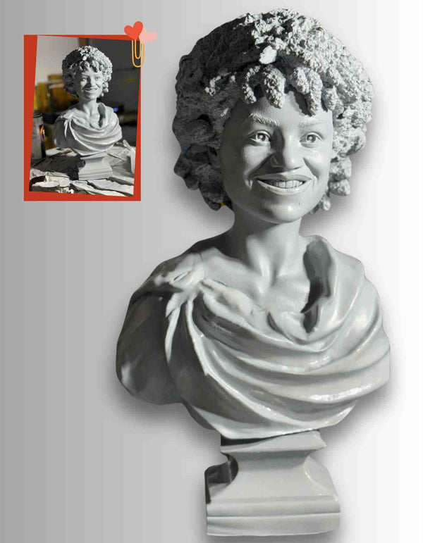 Custom Bust sculpture- Personalized 3D Art Crafted to Perfection ...