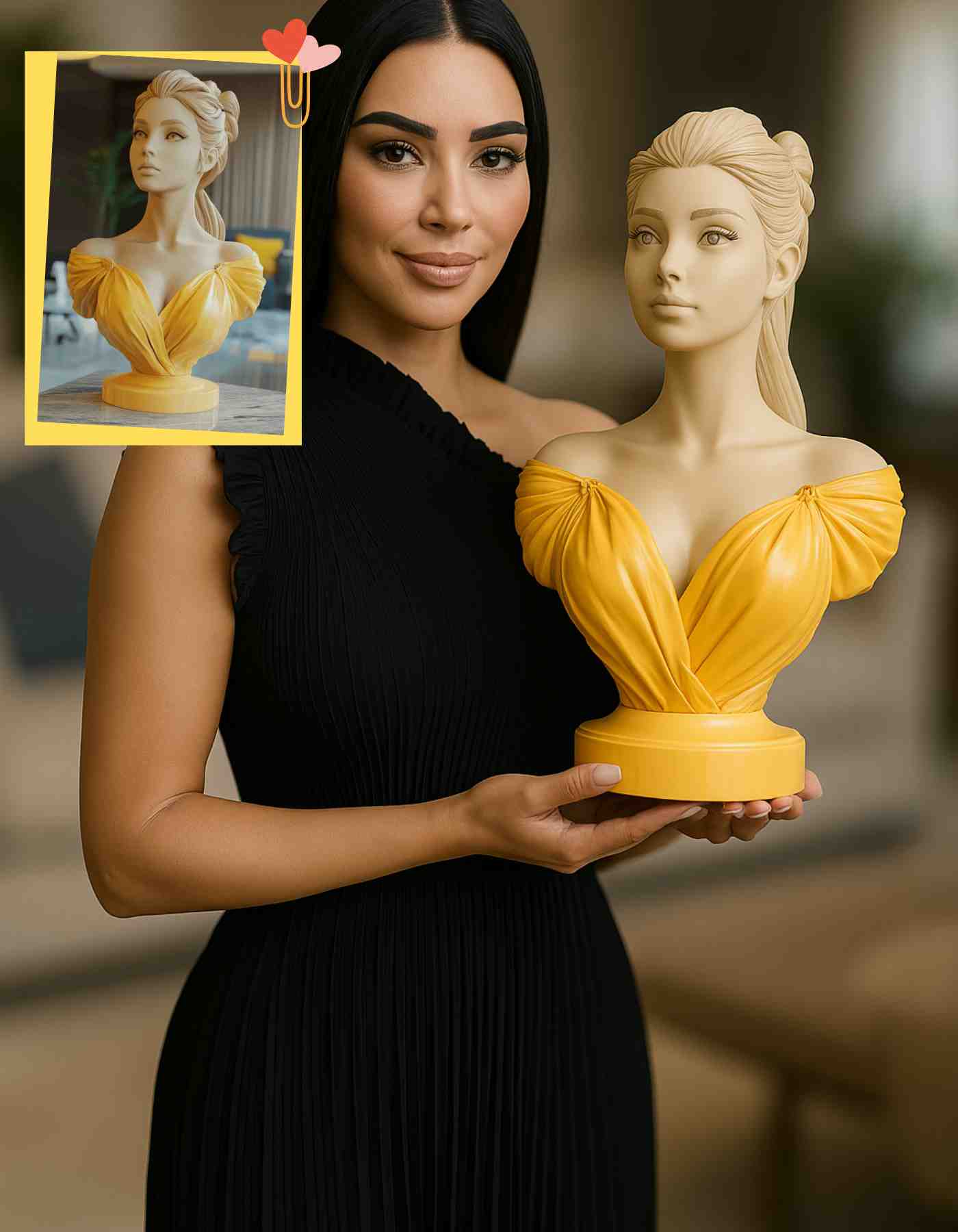 Custom Bust sculpture- Personalized 3D Art Crafted to Perfection ...