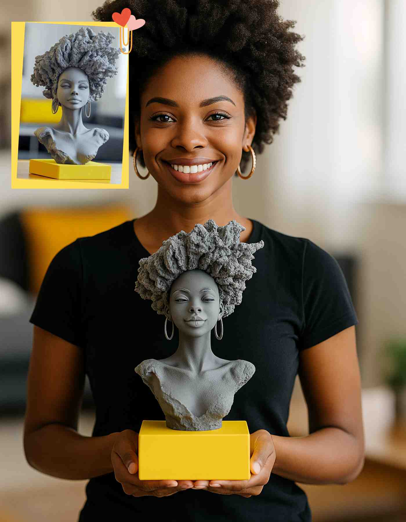 Custom Bust sculpture- Personalized 3D Art Crafted to Perfection ...