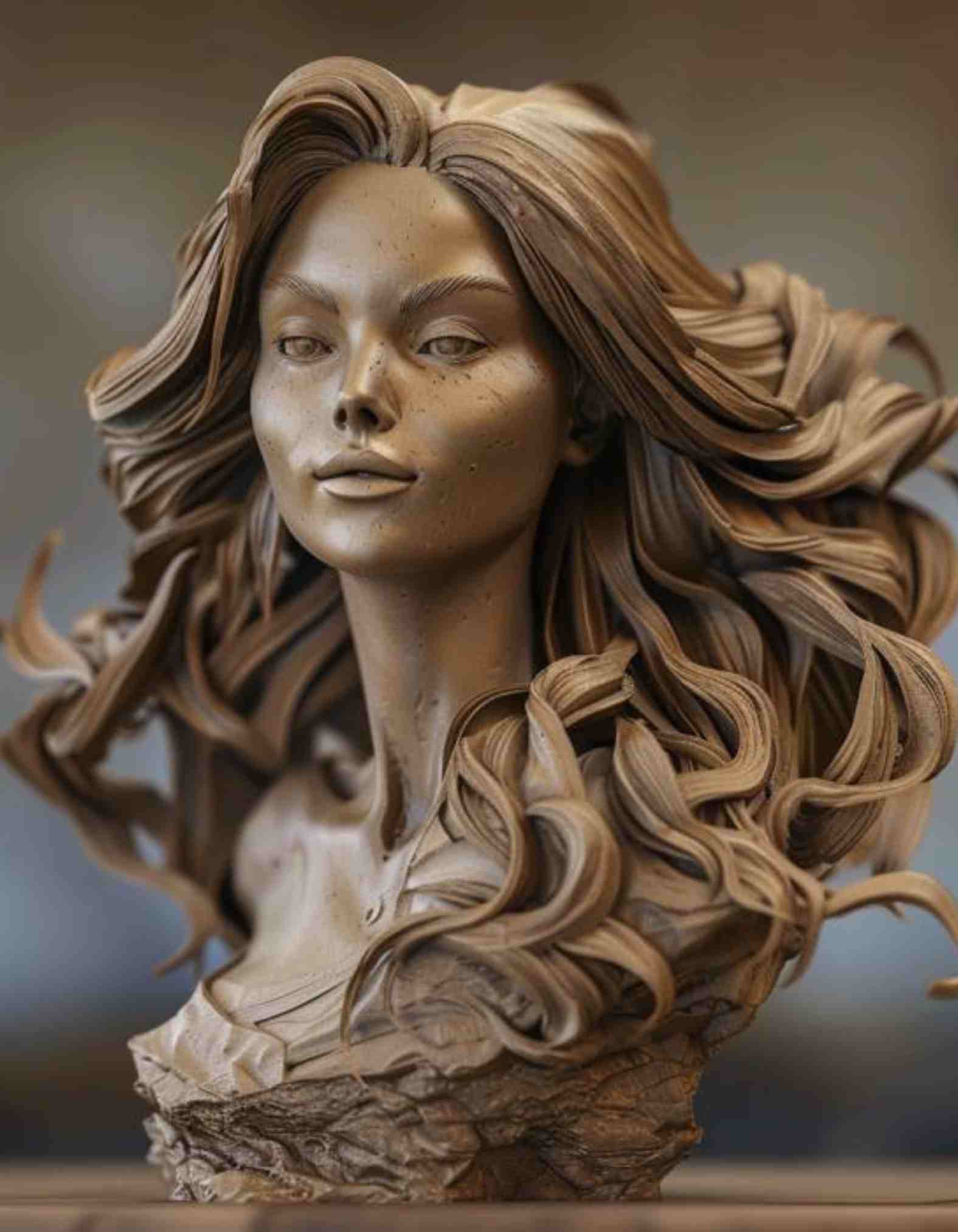 Custom Bust sculpture- Personalized 3D Art Crafted to Perfection ...