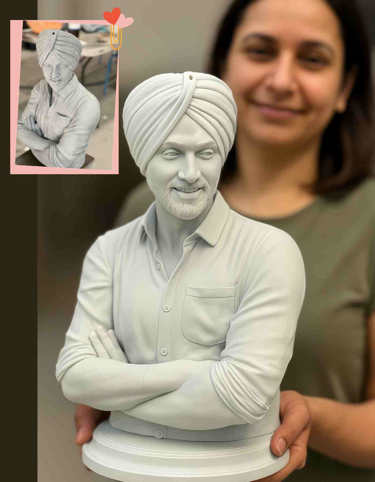 Custom Bust Sculpture: Made to Order 3D Human Sculpt Gifts – Artmellows 3D
