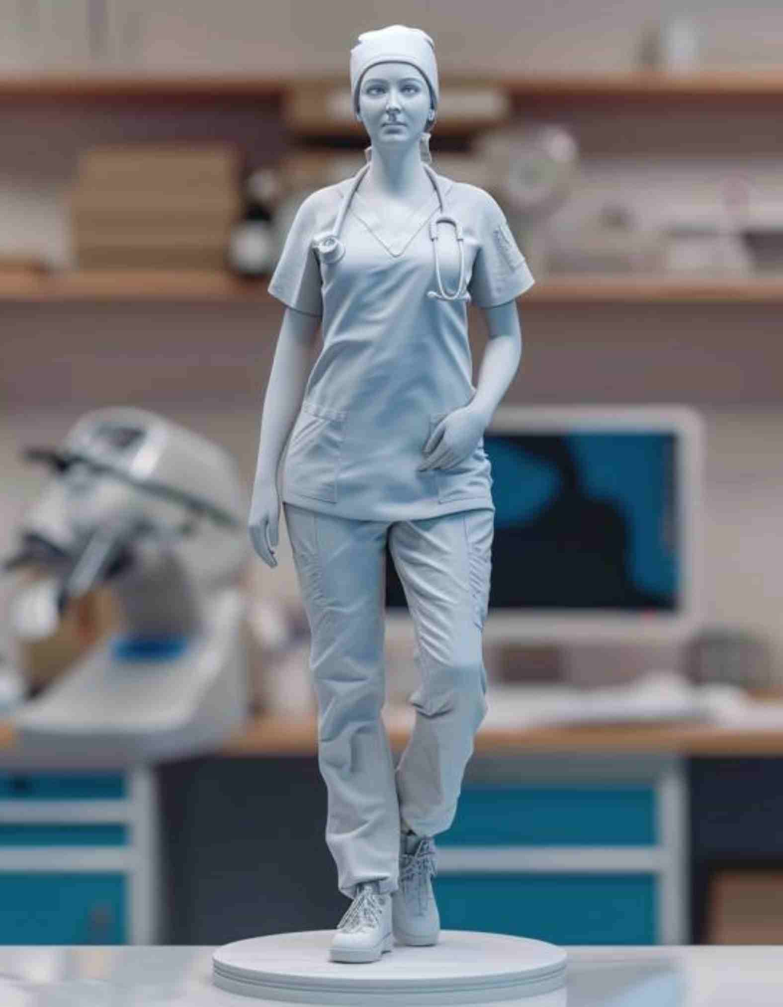 Custom Nurse gifts-Custom 3D Printed Nurse Figurines - Unique Gifts ...