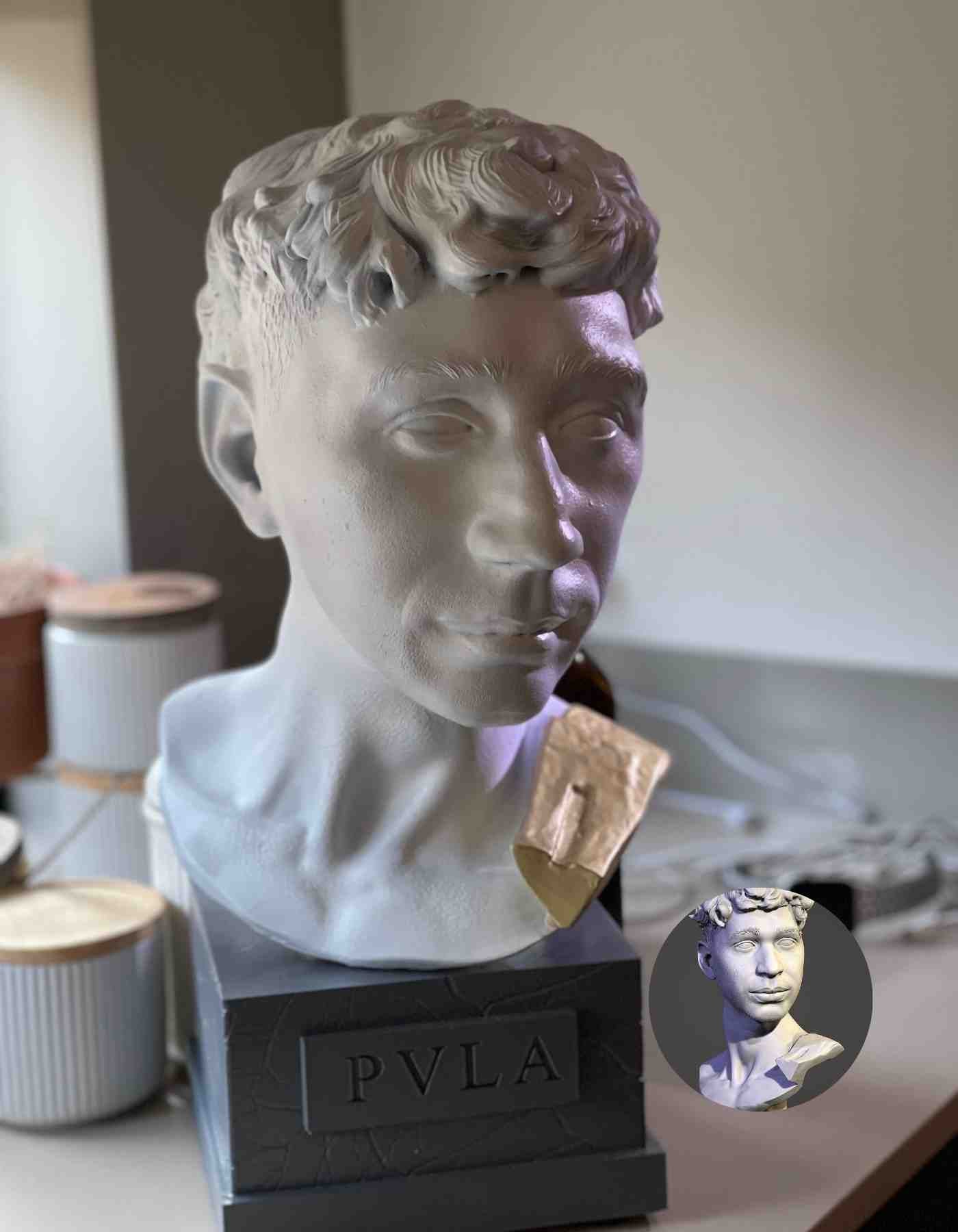 Customized Life-Size Head Sculpt & Headphone Stand - Unique Design ...