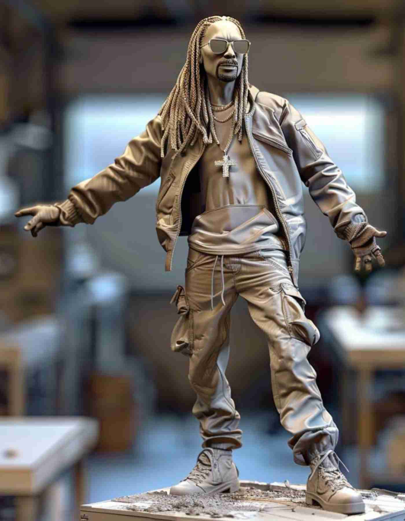 Hip hop action figures: Custom made Rapper Sculptures – Artmellows 3D